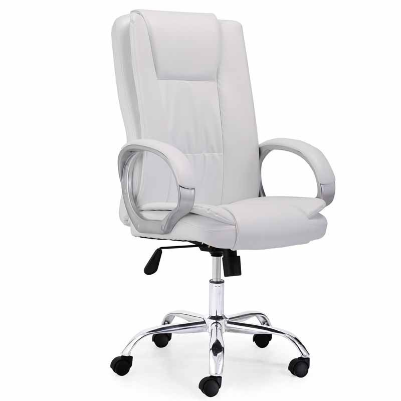 Silla de Oficina con Ruedas Blanca - Miroytengo.es