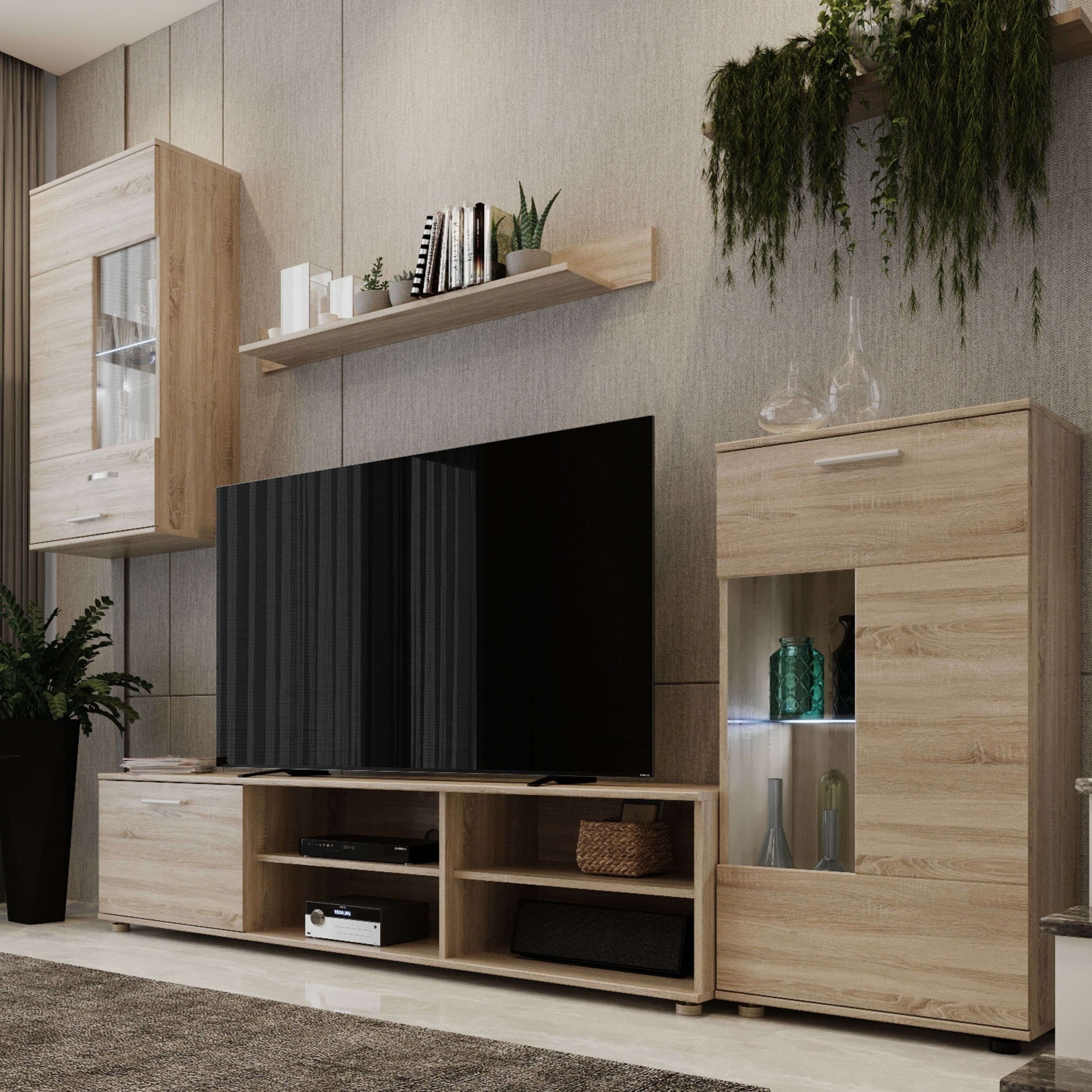 Mueble De Salón En Color Roble Sonoma - Miroytengo.es